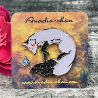 Midnight Lunar Rabbit - Hard Enamel Pin - Etsy