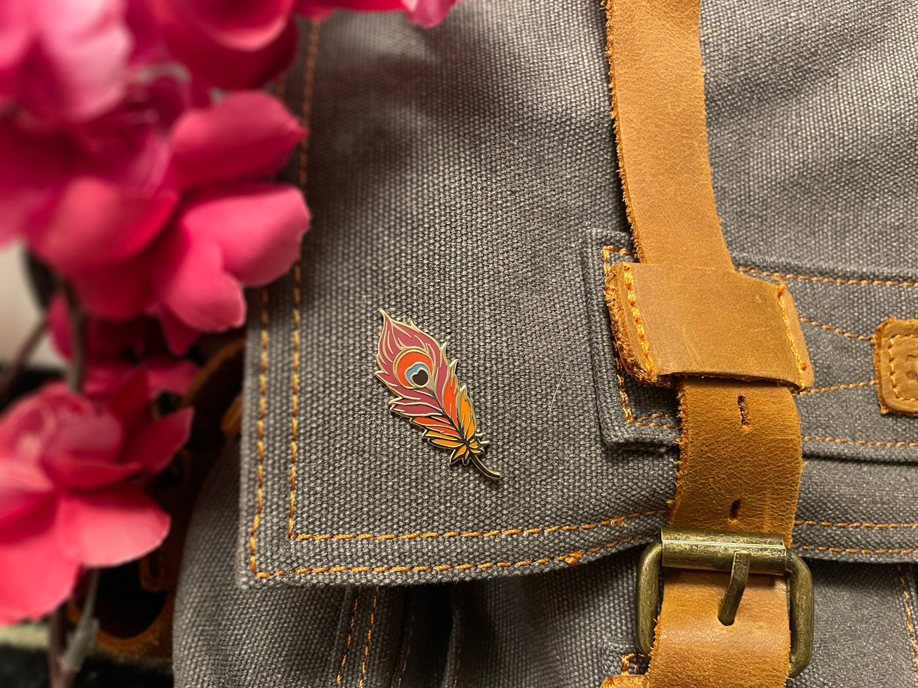 Phoenix Down Feather Gold Plate Hard Enamel Pins Final | Etsy