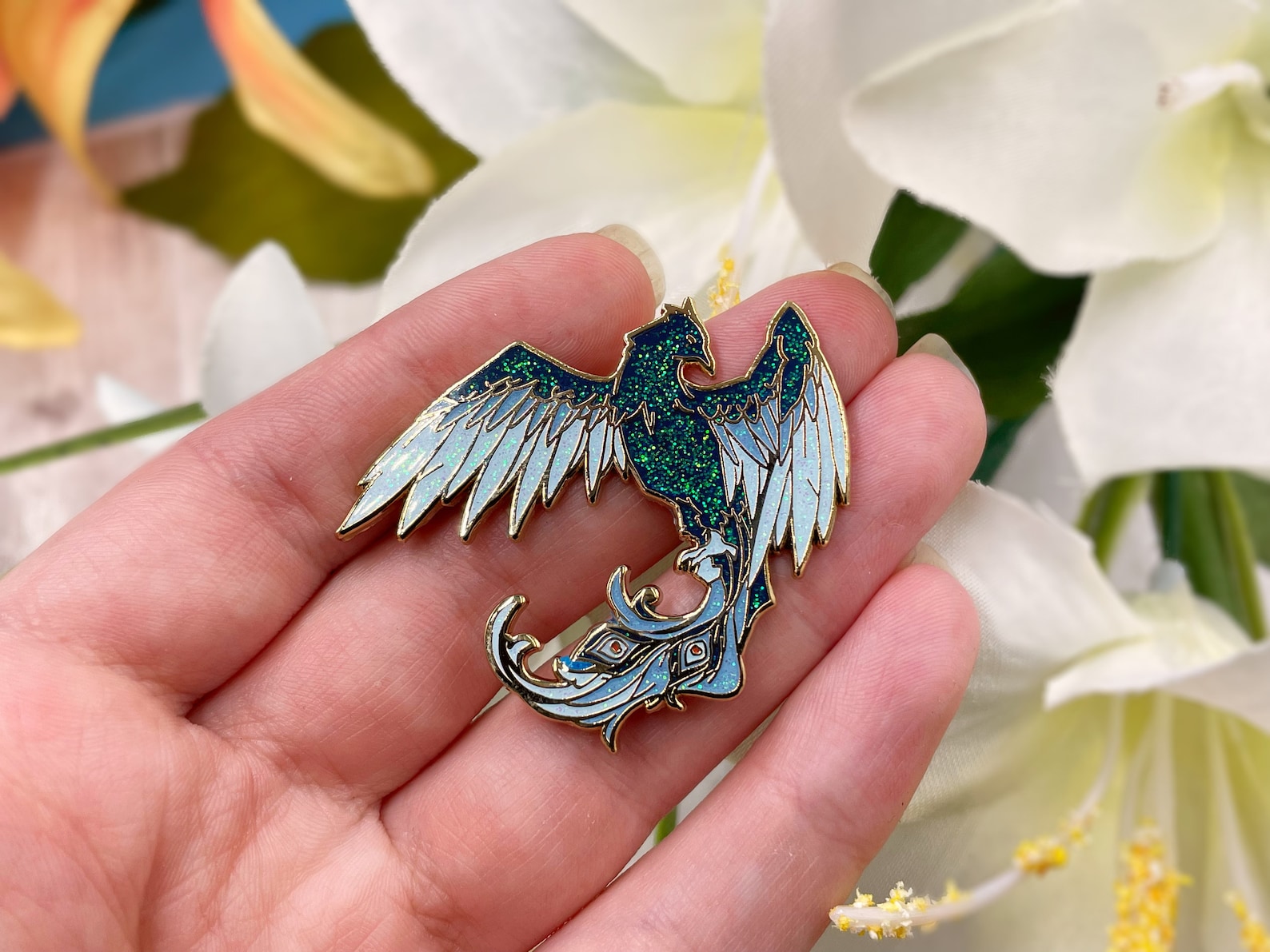 Original Phoenix Fire and Ice Hardenamel Pins Gold Plated With - Etsy