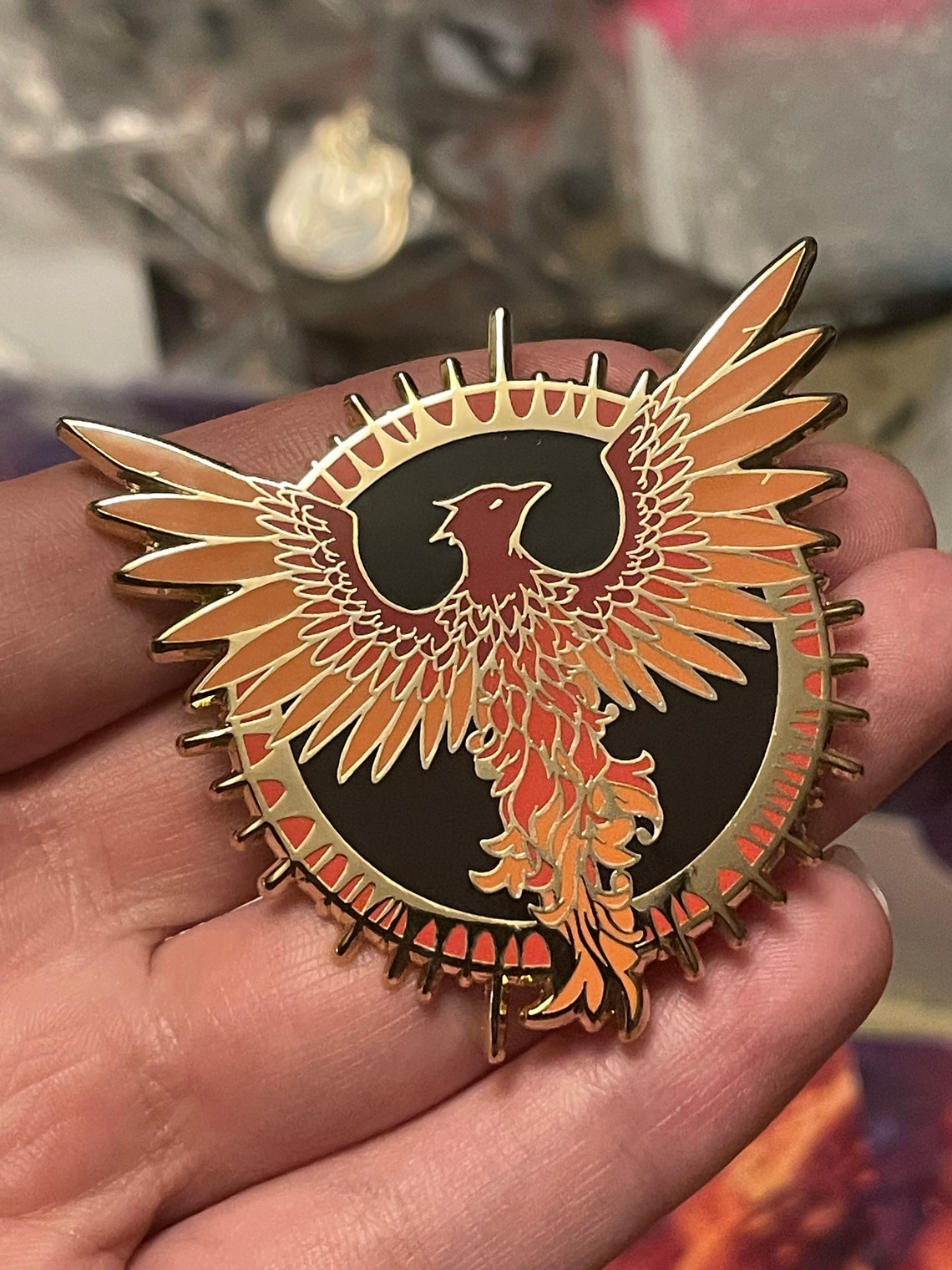 Original Eclipse Phoenix Hard Enamel Pins Lapel Pins - Etsy