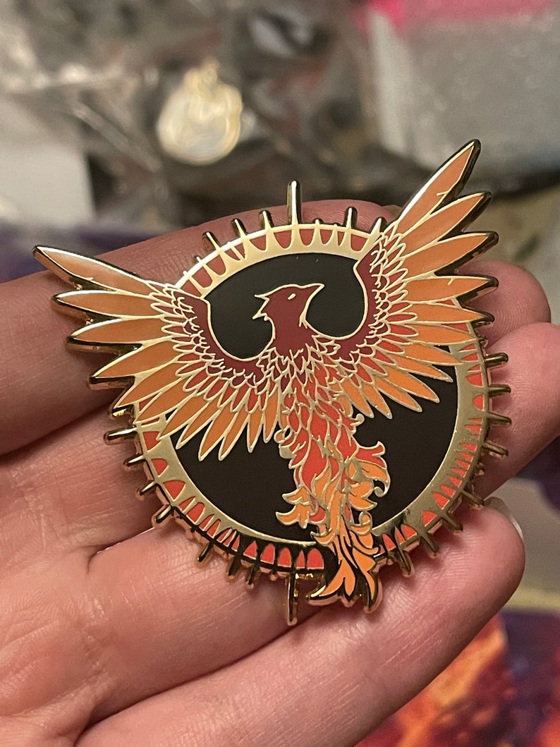 Original Eclipse Phoenix Hard Enamel Pins Lapel Pins - Etsy