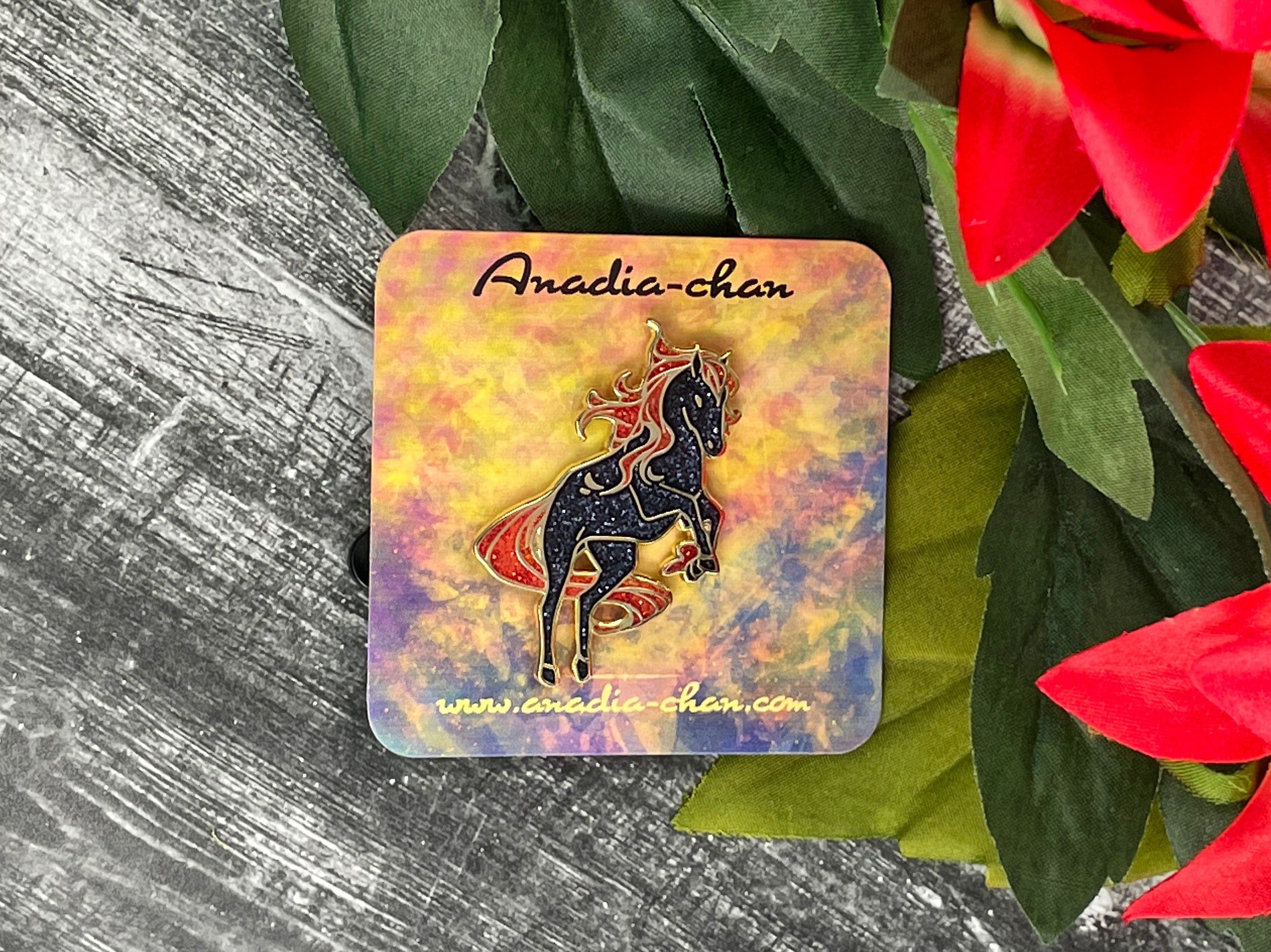 Original Nightmare Hard Enamel Pins With Glitter - Etsy