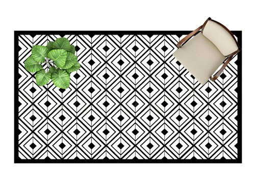 Black and White Vinyl Mat. Vinyl Mat .runner Vinyl Floor . PVC - Etsy