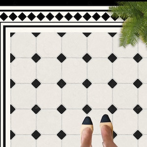 Vinyl Mat. Vinyl Rug. Vinyl Floor. Geometric Pattern Mat. Art Mat ...