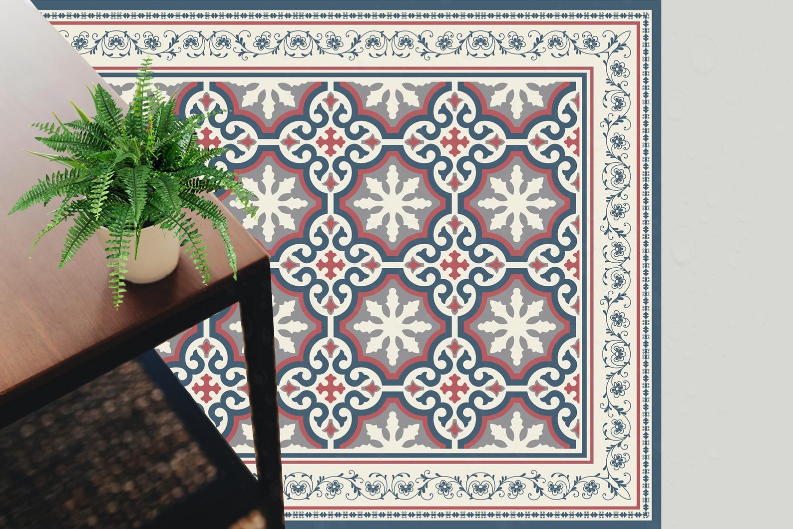 Vinyl Tiles Floor Mat, Linoleum Rug , Runner Rug, Kitchn Mat,area Rug ...