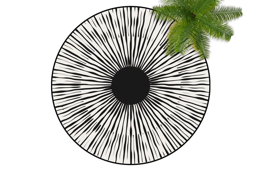 Round Vinyl Matround Rug Vinyl Rug Vinyl Floor - Etsy