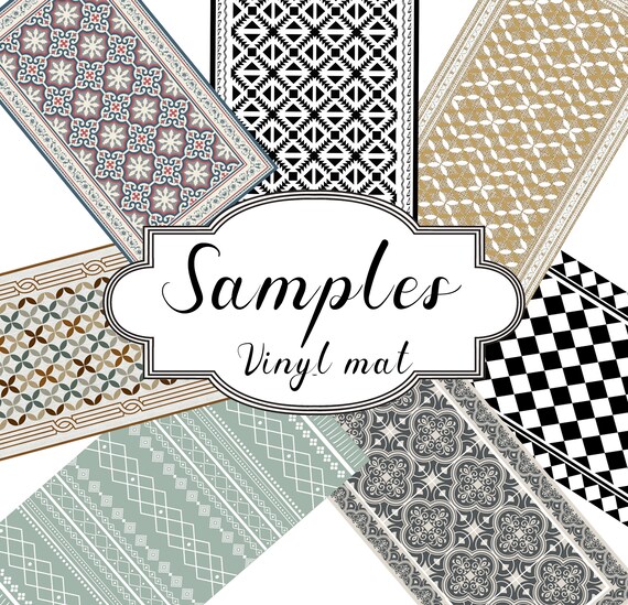 Sample Vinyl Floor Mat Pvc Material Vinyl Mat Piece of | Etsy