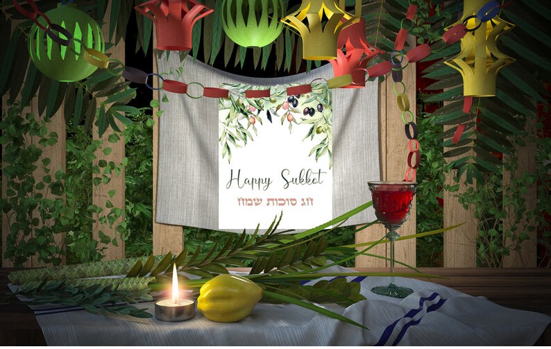 Sukkot Decorations Instant Print for Your Sukkah Download Hebrew.jewish ...