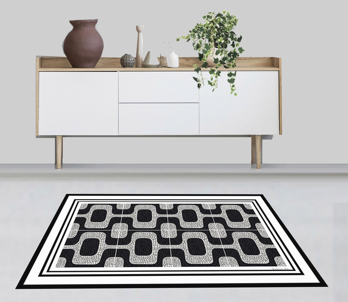 Vinyl Flooring Mat. Abstract Vinyl Flooring.runner Vinyl Floor - Etsy