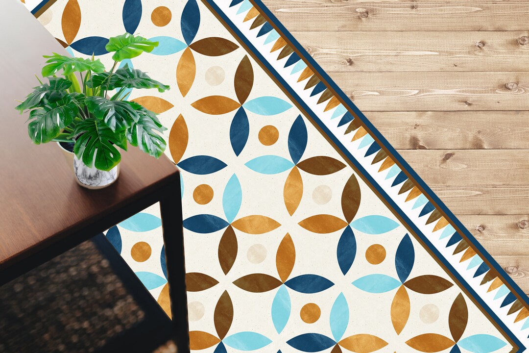 Scandinavian Pattern Vinyl Mat.vinyl Rug.vinyl Floor.scandinavian ...