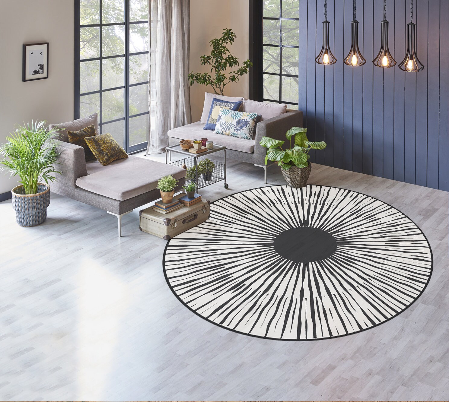 Round Vinyl Matround Rug Vinyl Rug Vinyl Floor - Etsy