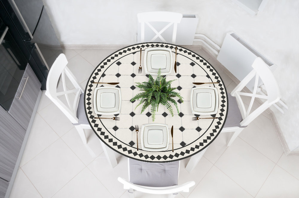 Custom Vinyl Table Cover,vinyl Table Tablecloth ,round Table Vinyl Mat ...