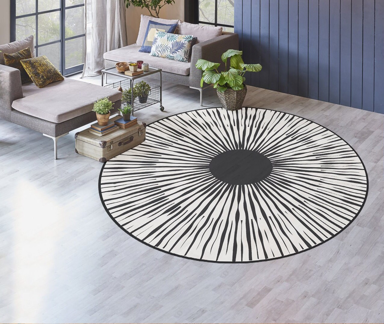 Round Vinyl Matround Rug Vinyl Rug Vinyl Floor - Etsy