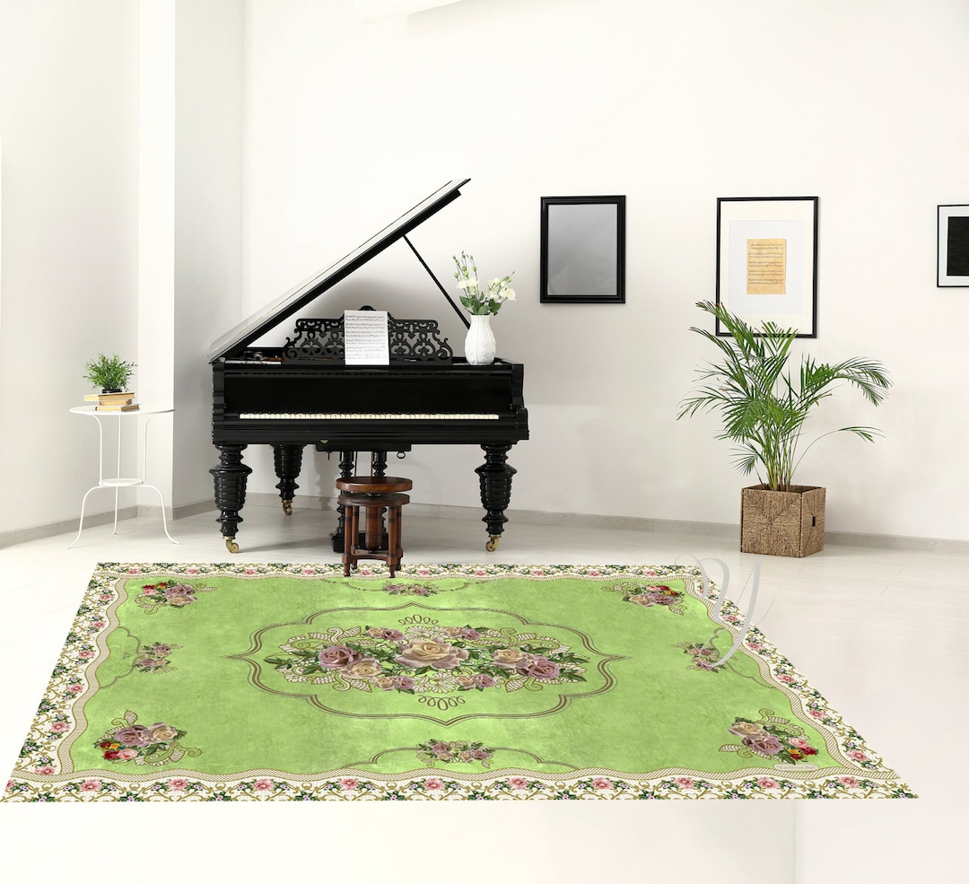 Vintage Vinyl Mat. Vinyl Mat .pvc Mat . Antique Green Mat - Etsy