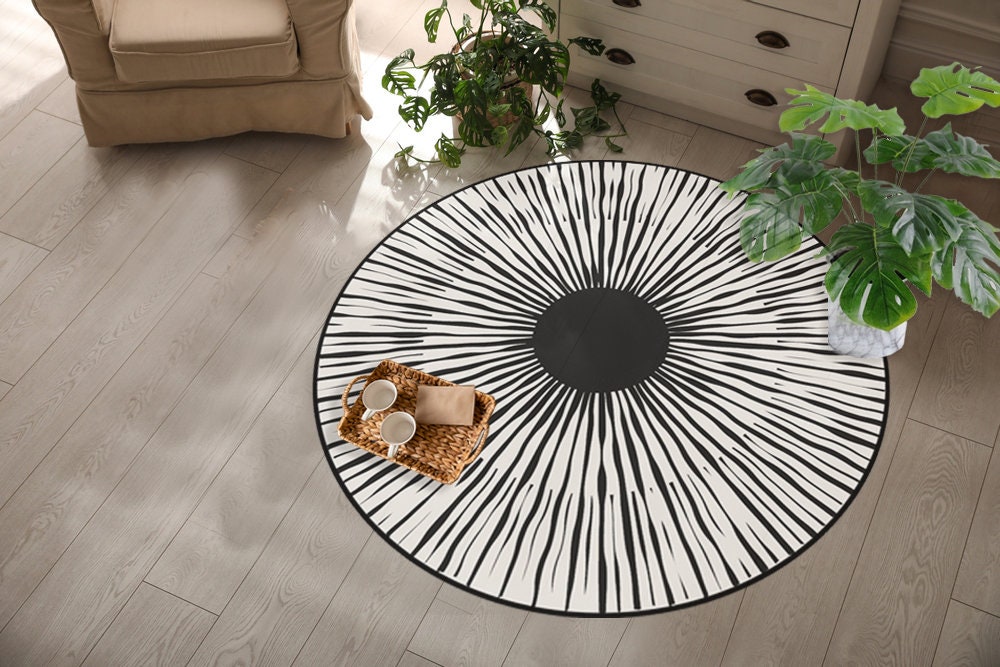Round Vinyl Matround Rug Vinyl Rug Vinyl Floor - Etsy