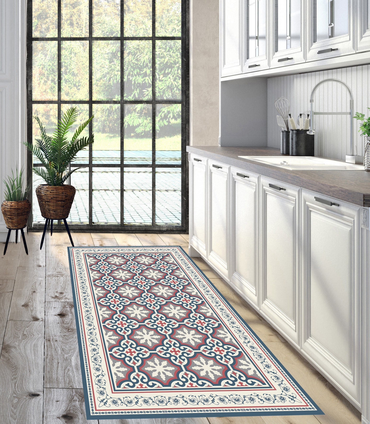 Vinyl Mat .runner Vinyl Floor . PVC Rug.vinyl Rug. Kitchen Rug ...