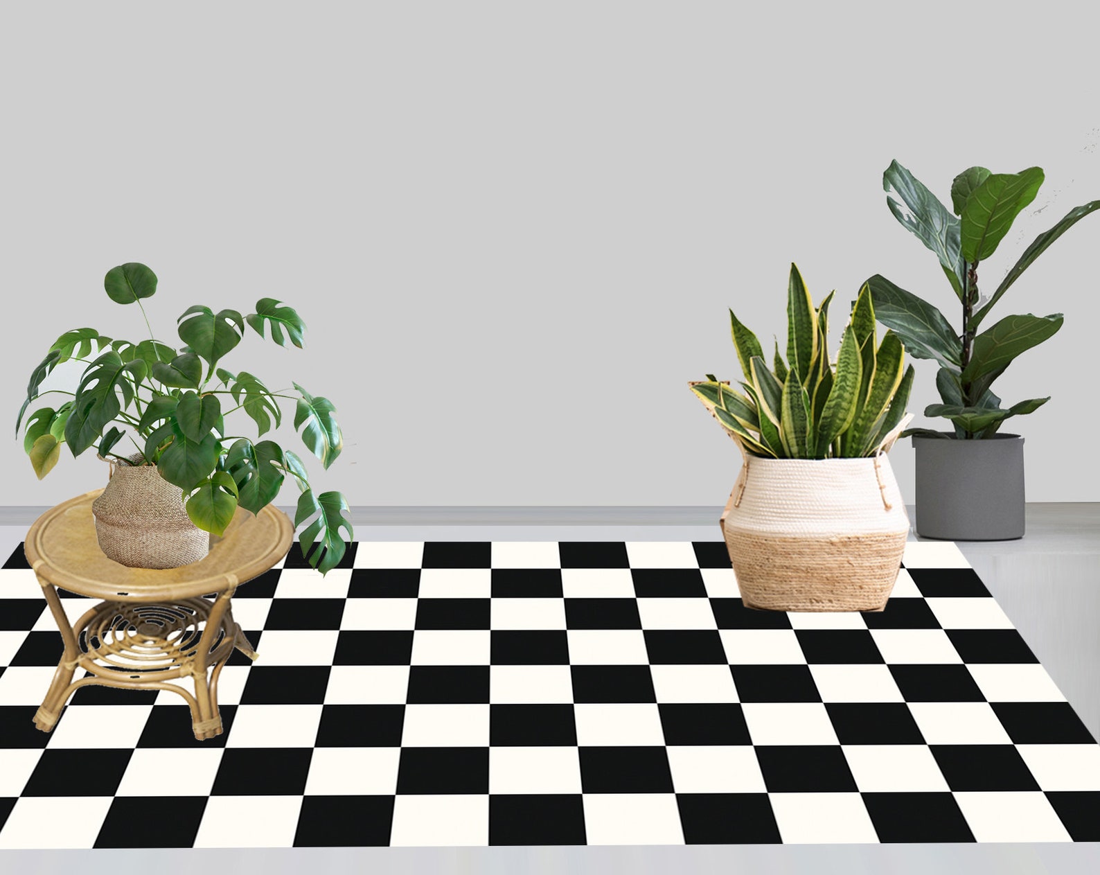 Retro Vinyl Mat,vinyl Mat, Vinyl Rug, Vinyl Floor, Geometric Pattern ...