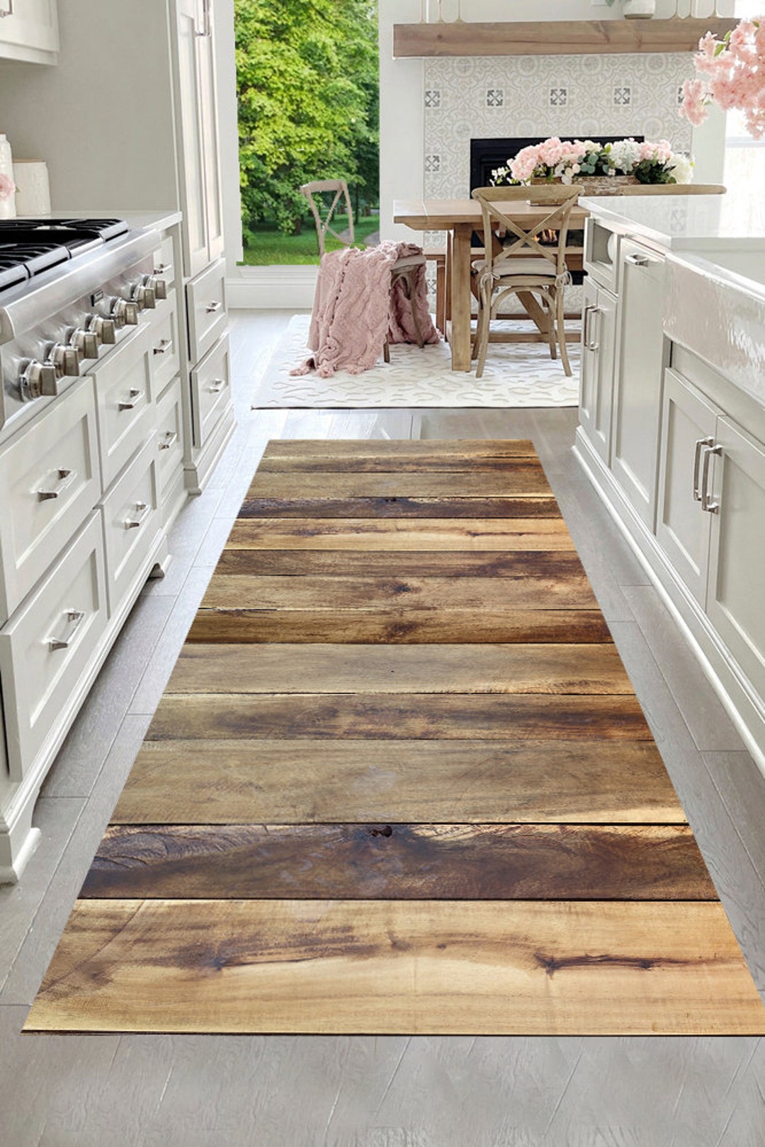 Wooden Vinyl Mat, Vinyl Mat, Parquet Vinyl Mat, Wood Vinyl Rug, Vinyl ...