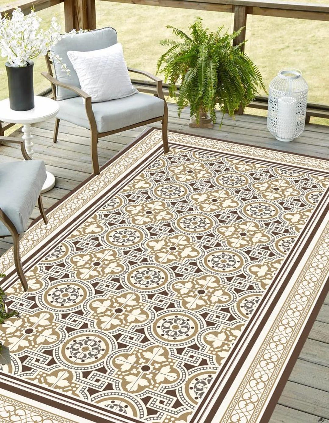 PVC Vinyl Mat .runner Vinyl Floor . Printed PVC Area Rug. Door Mat or ...
