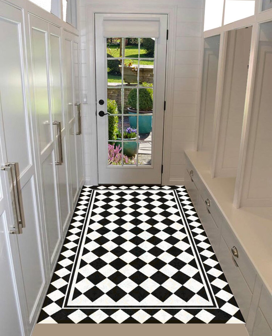 Vinyl Mat .geometric Pattern.art Mat. Geometric Mat. Carpet for Home ...