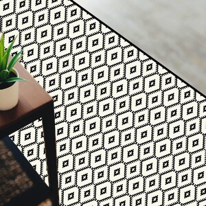 Vinyl Mat. Vinyl Rug. Vinyl Floor. Geometric Pattern Mat. Art Mat ...