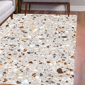 Terrazzo Vinyl Mat.vinyl Mat .vinyl Floor.pvc Rug.terrazzo Rug.kitchen ...
