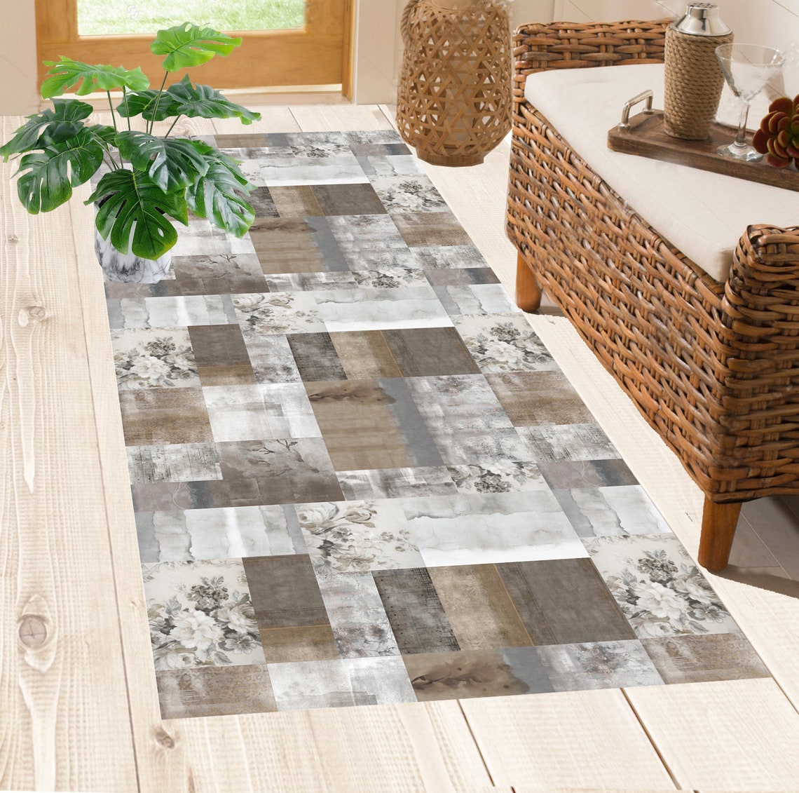 Vinyl Mat. Vinyl Rug Abstract .runner Vinyl Floor . PVC Rug.vinyl Rug ...