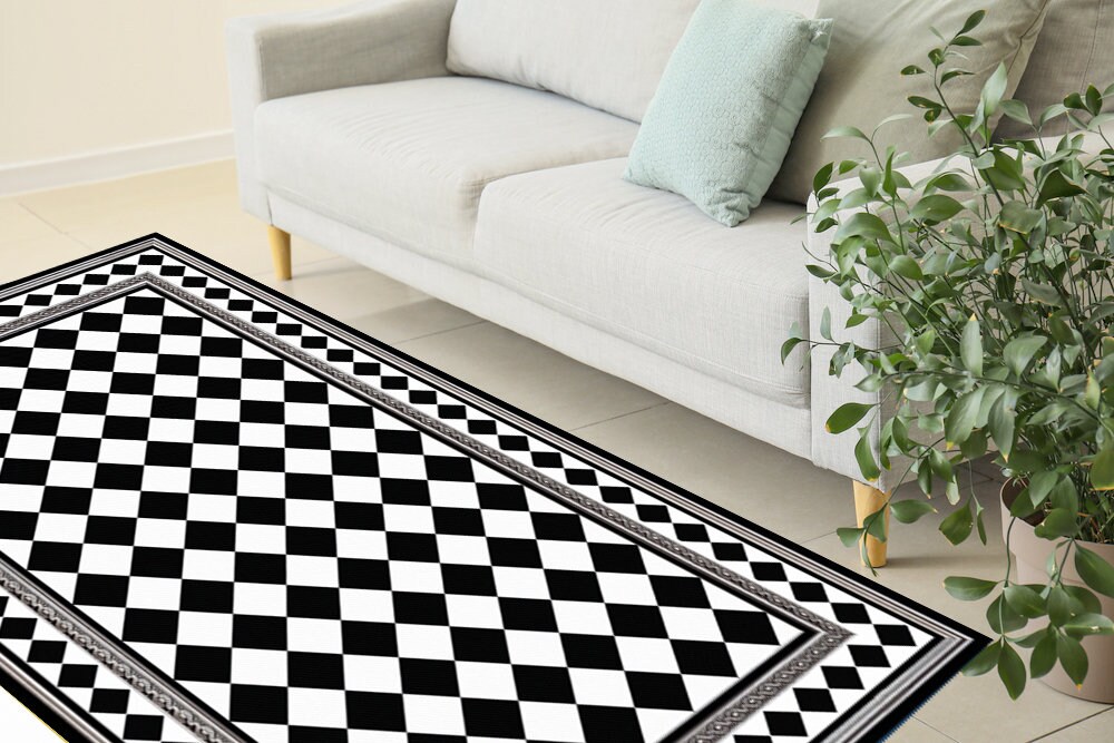 PVC Vinyl Mat. Vinyl Mat .runner Vinyl Floor . PVC Rug. Geometric ...