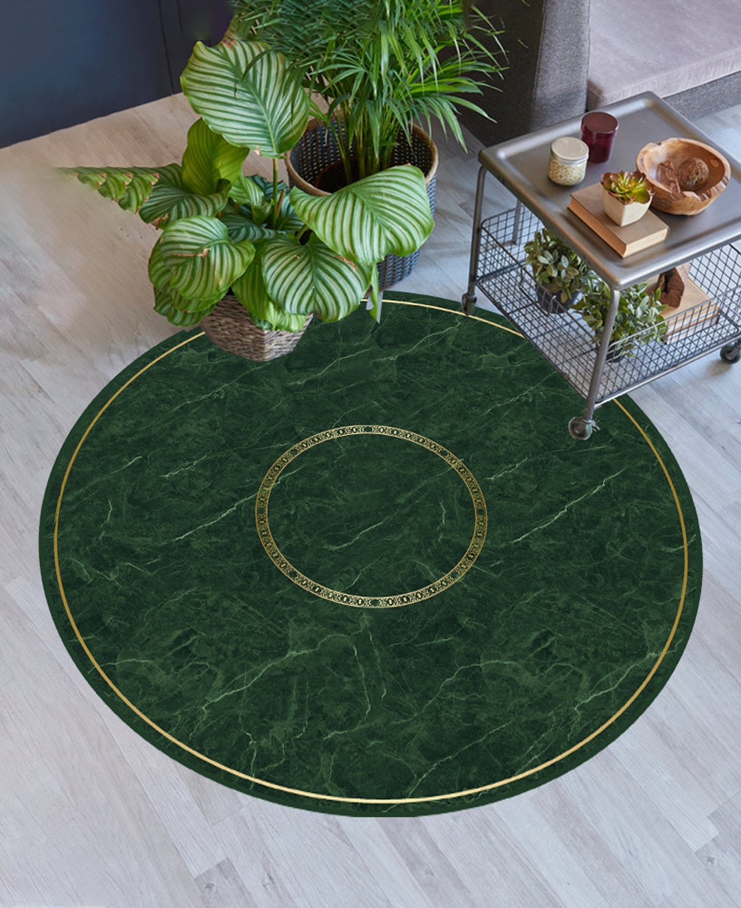 Green Marble Mat,marble Round Vinyl Floor Mat,marble Vinyl Rug,rugs for ...