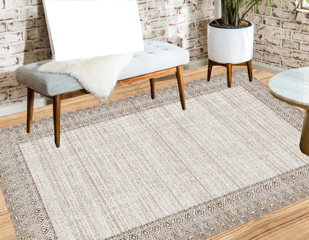 NEW Beige Vinyl Floor, Vinyl Mat, Design Mat, Minimalist Mat, Beige Mat ...