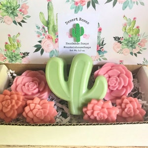 Cactus Soap, Cactus Soap Gift, Cactus Lover Gift, Succulent Soap, Gift ...