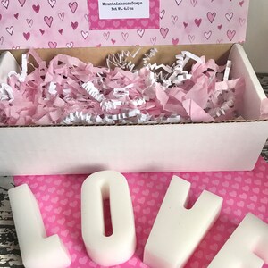 Valentine Soap, Valentine's Day Gift, Love Soap, Love Letter Soap, Word ...