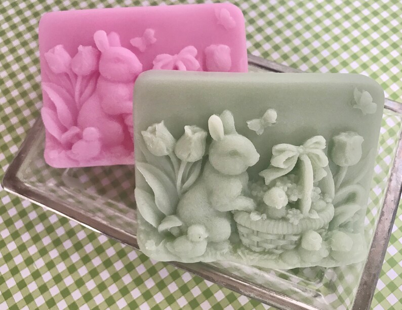 Easter Soap Easter Soap Gift Box 2 Easter Bunny Soaps | Etsy
