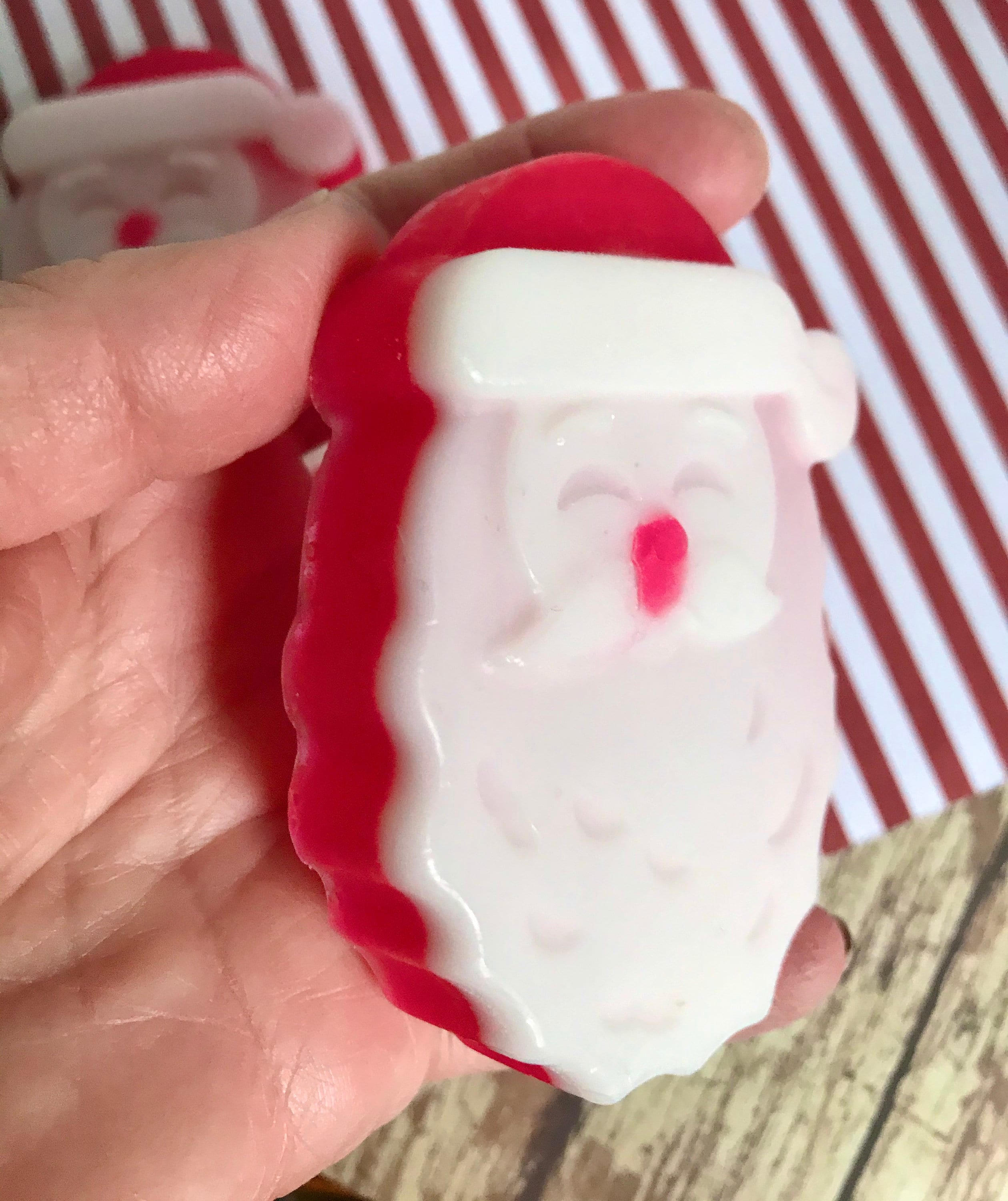 Santa Soap Christmas Soap 2 Santa Soap Gift Christmas Soap | Etsy