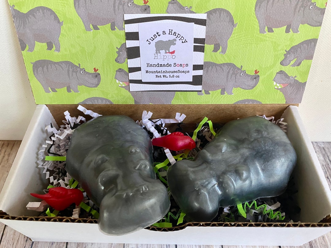 Hippo Soap, Animal Soap, Zoo Animal Soap, Happy Hippo, Kid Bath Soap ...