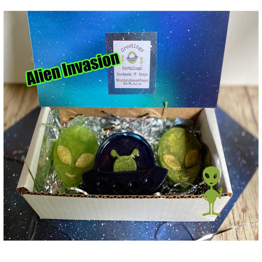 Alien Soap, UFO Soap Gift, Space Theme Gift, Spaceship, Halloween Soap ...