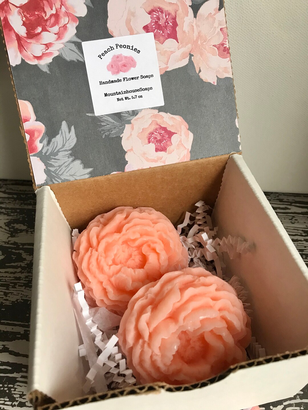 Flower Soap, Peony Soap, Peach Peony Soap, Peach Soap, Gift for Her ...
