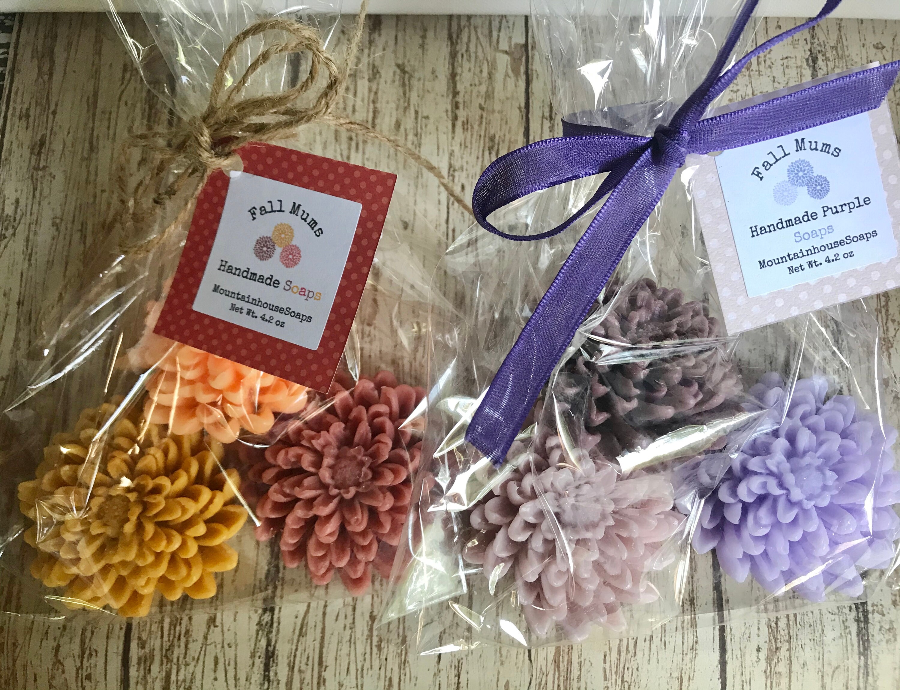 Fall Soap, Chrysanthemum Soap, Flower Soap, Fall Theme Favor, Fall ...