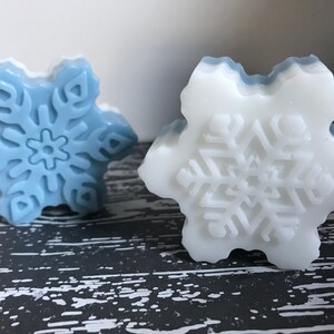 Snowflake Soap, Snowflake Soaps Gift Set, Christmas Soap, Christmas ...
