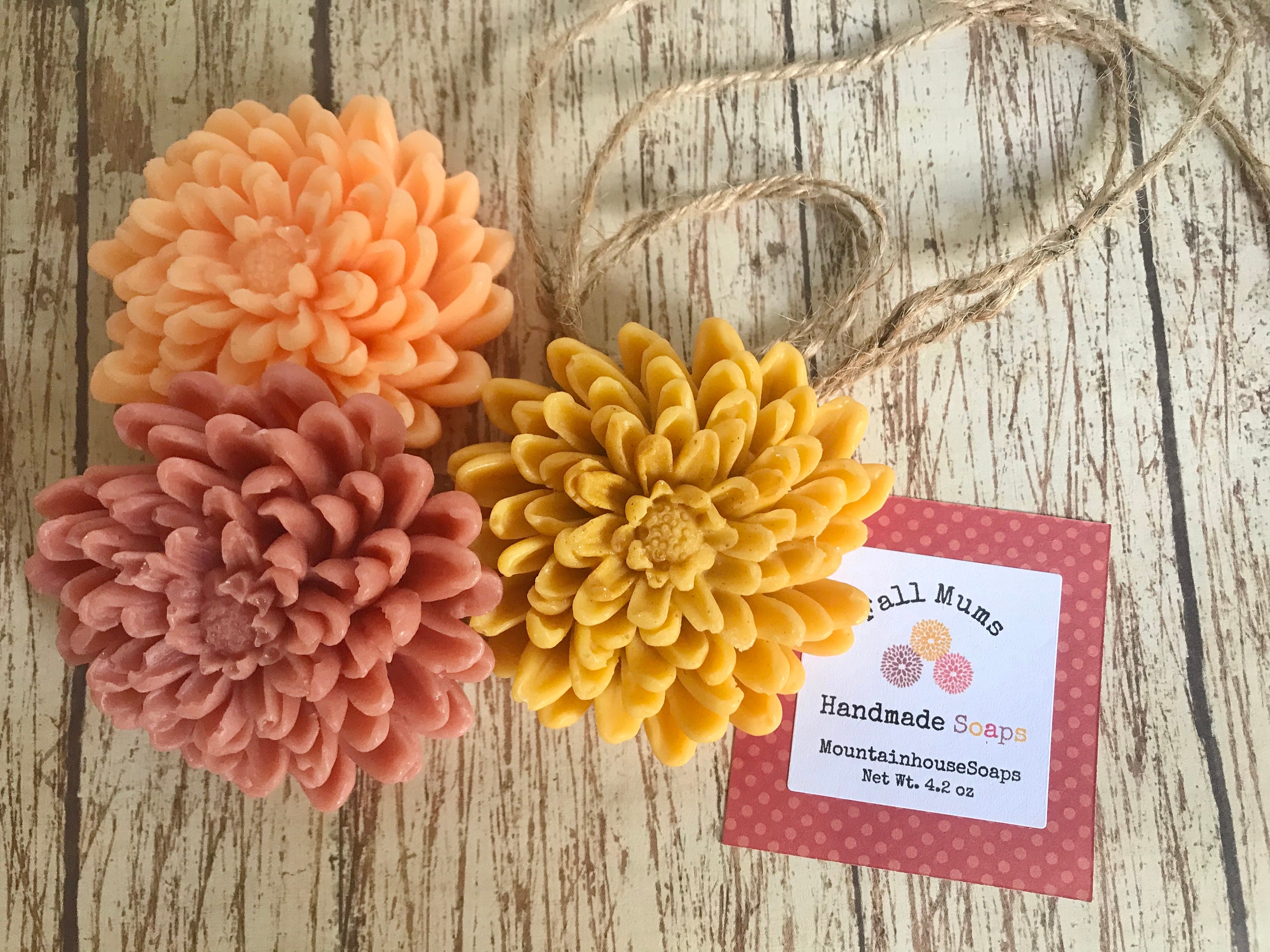 Fall Soap, Chrysanthemum Soap, Flower Soap, Fall Theme Favor, Fall ...