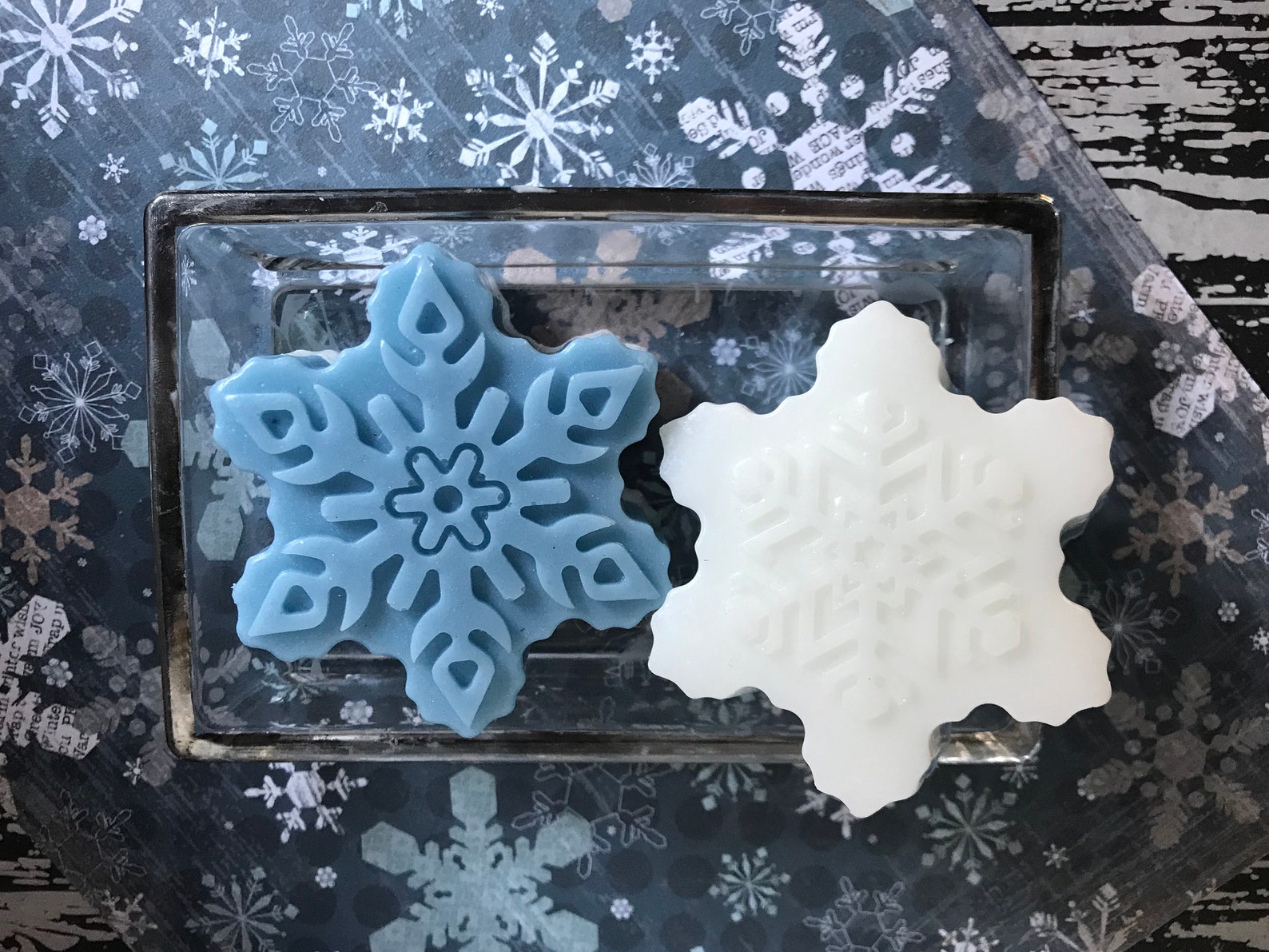 Snowflake Soap, Snowflake Soaps Gift Set, Christmas Soap, Christmas ...