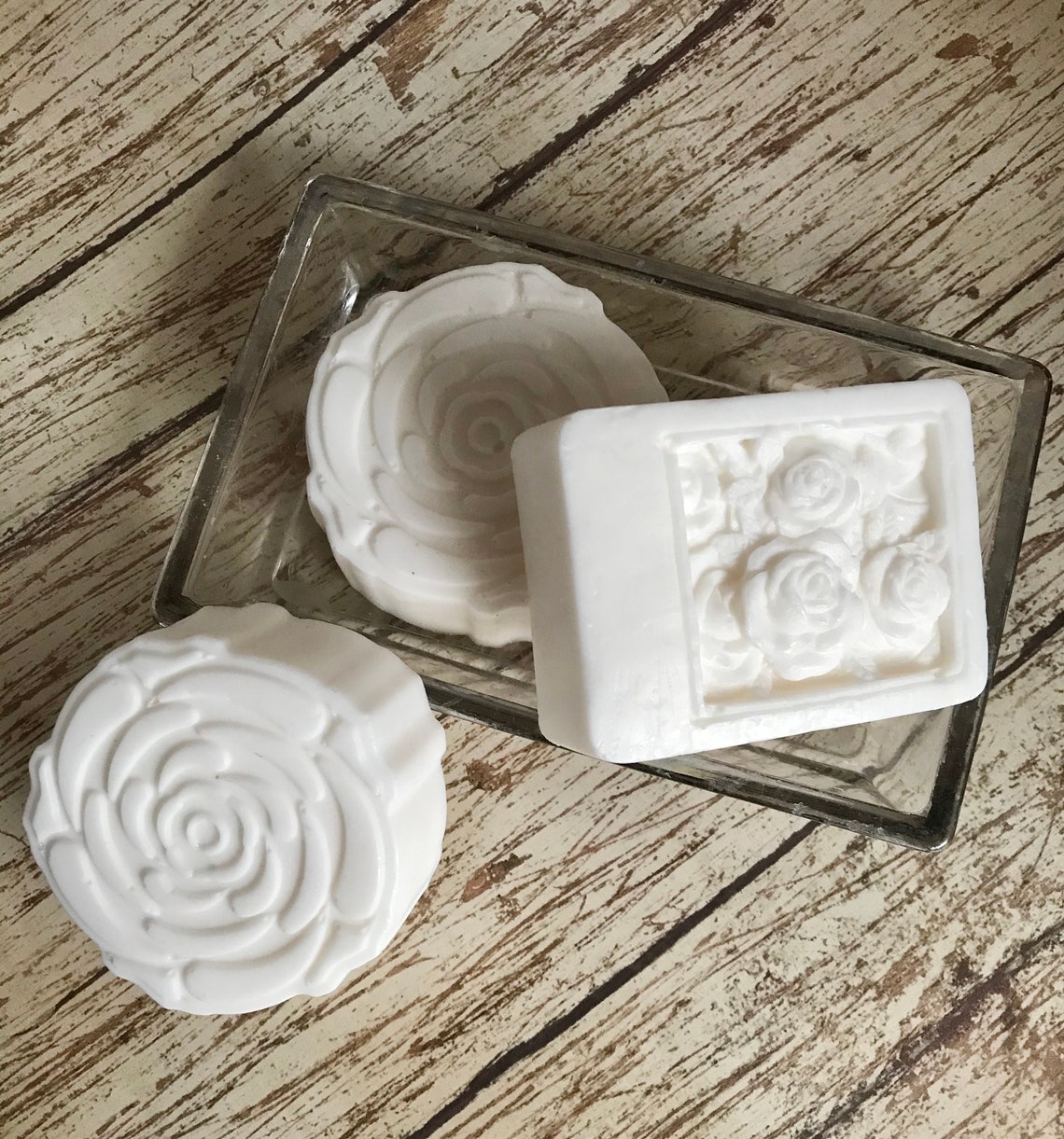 Flower Soap Rose Soap Gift Box White Roses Gift for Mom - Etsy