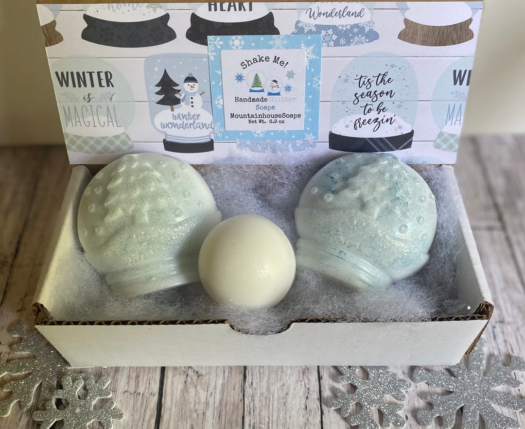 Snow Globe Soap, Winter Soap Gift, Snowball Soap, Christmas Gift ...