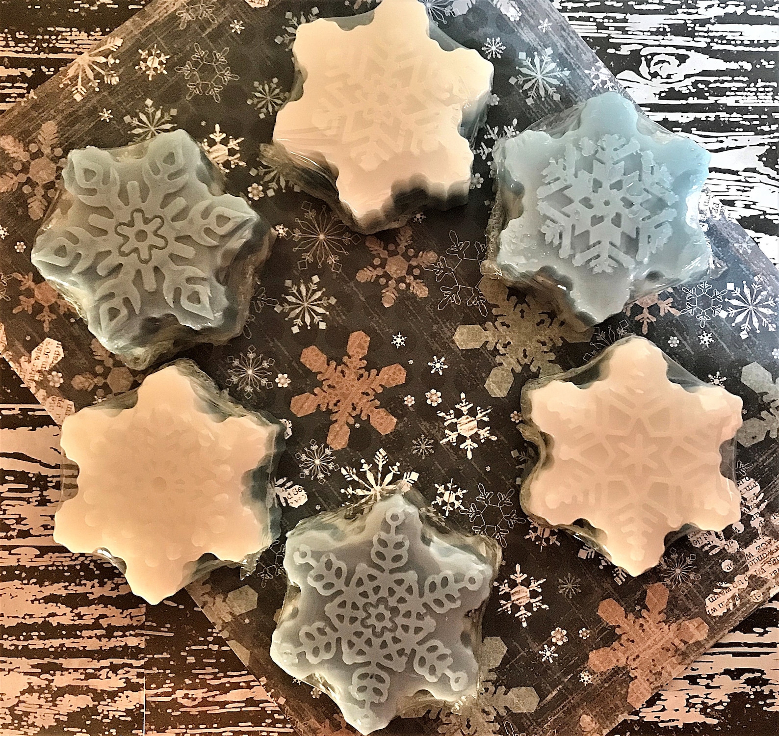 Snowflake Soap, Snowflake Soaps Gift Set, Christmas Soap, Christmas ...