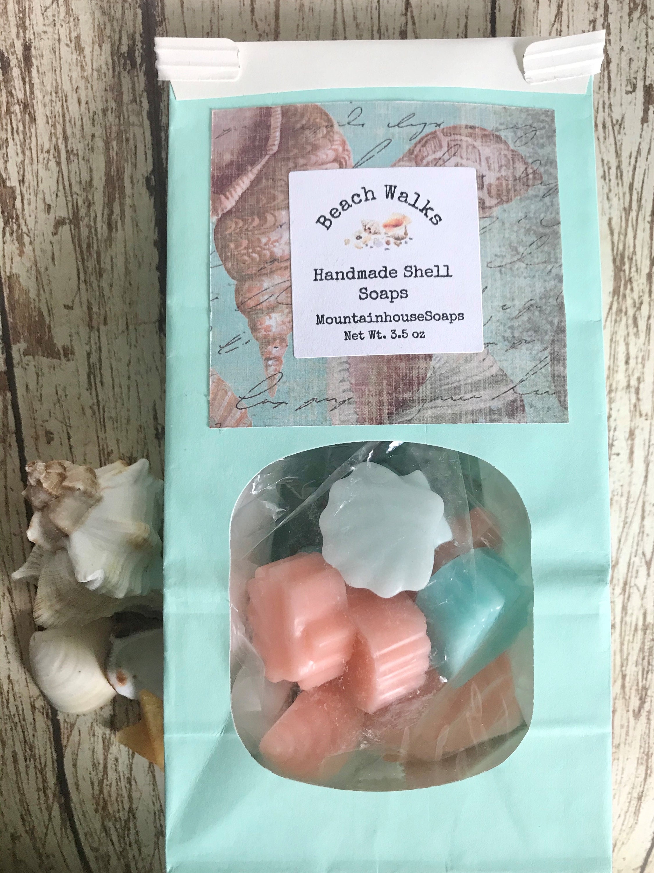 Beach Soap Seashell Soap Summer Soap Valentine's Day | Etsy