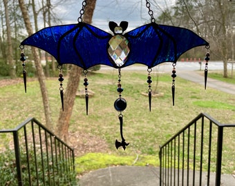 Blue Rippled Stained Glass - Etsy