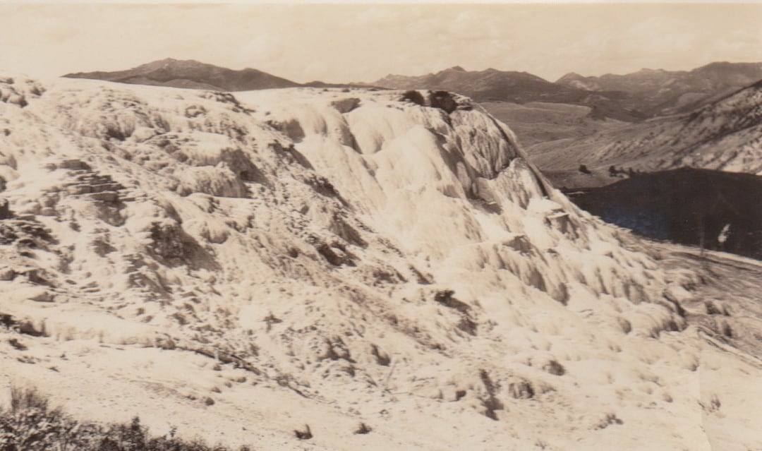 Jupiter Terrace Antique Photo / Yellowstone National Park / Old Photo ...