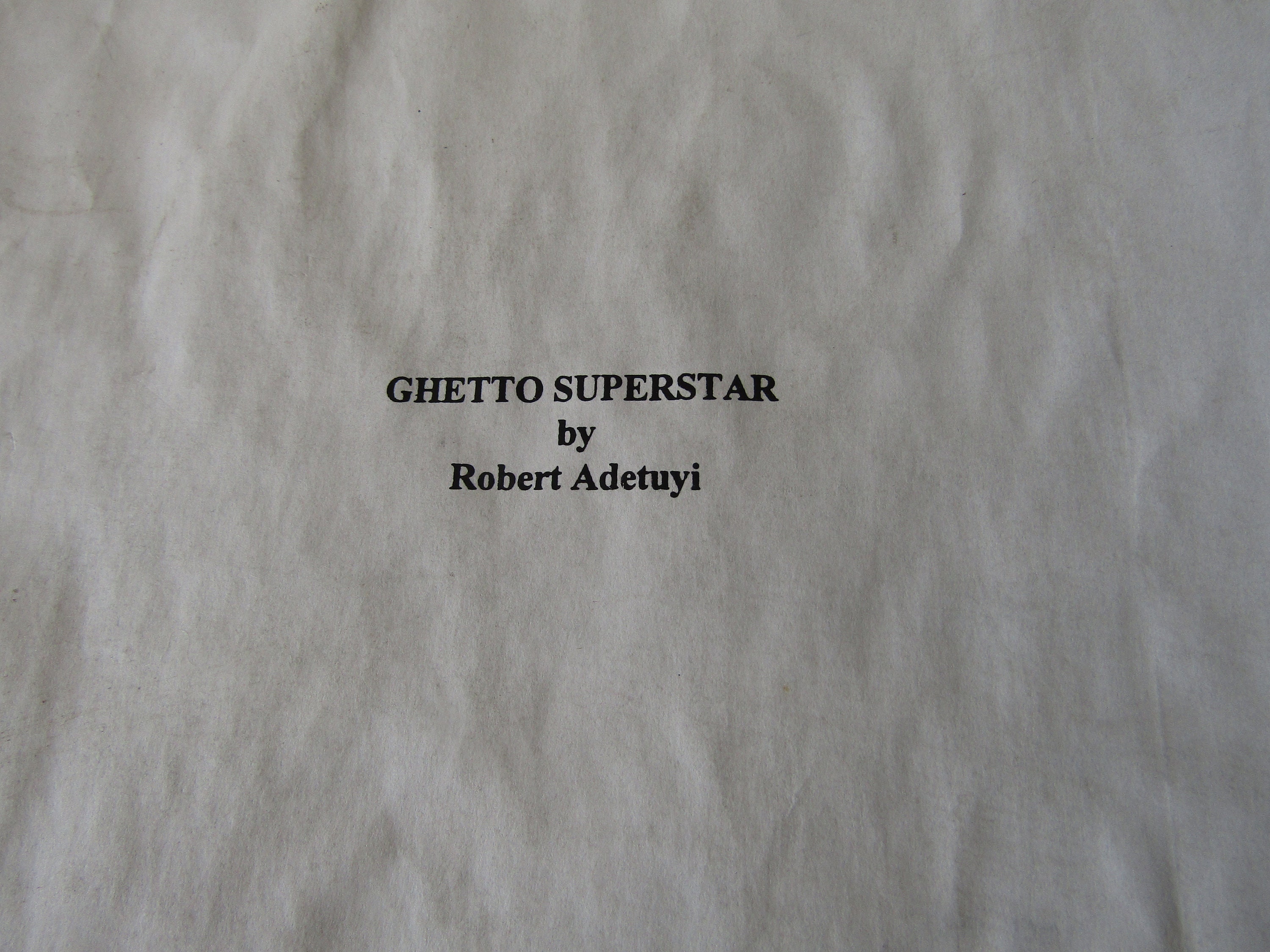 Ghetto Superstar Script Original Movie Script Hollywood - Etsy