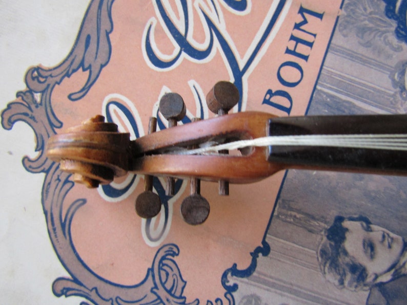 Violin Music Box, Antique Reuge Music Box, Wooden Reuge Music Box ...