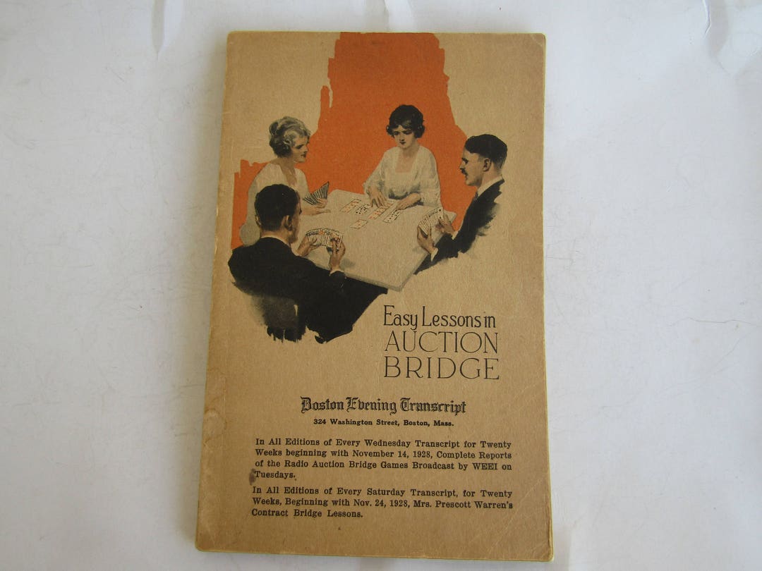 Auction Bridge Easy Lessons In - Etsy